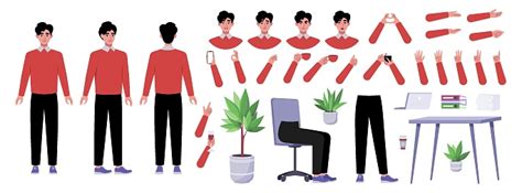 09 3character Big Set Stock Illustration Download Image Now Adult