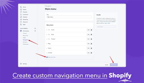 How To Create A Custom Header Menu In Shopify Pti Webtech
