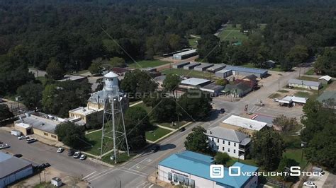 Overflightstock™ Water Tower And Courthouse In A Small Town Newton