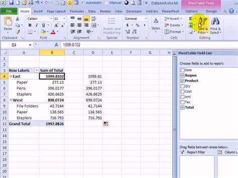 فیلم آموزشی پیوند به Pivottable فرمول Getpivotdata را ایجاد می کند با
