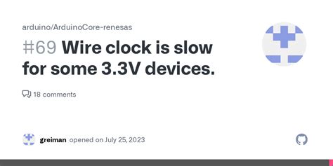 Wire Clock Is Slow For Some V Devices Issue Arduino Arduinocore Renesas Github