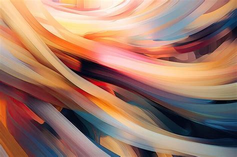 Premium AI Image Symphony Of Abstract Lines Intersecting And Diverging Creating A Mesmerizing