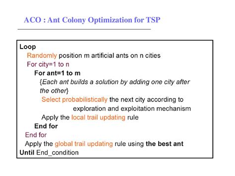 Ant Colony Optimization Ppt Download