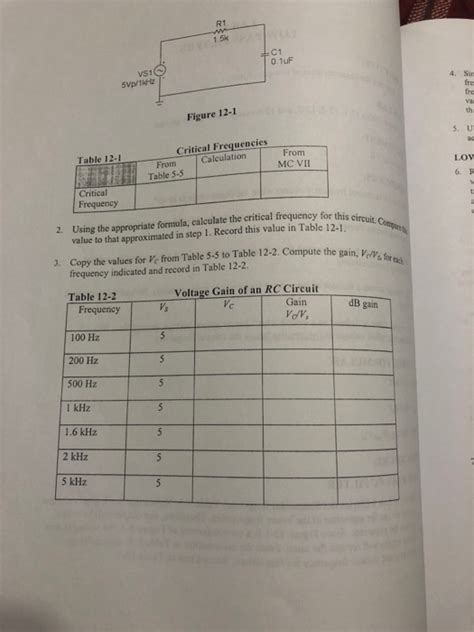 Solved LAB LOW PASS FILTERS OBJECTIVE To Determine The Chegg