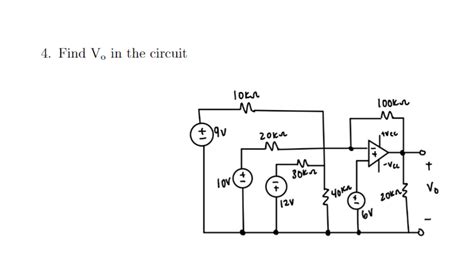 Solved Find Vo In The Circuit Chegg Com