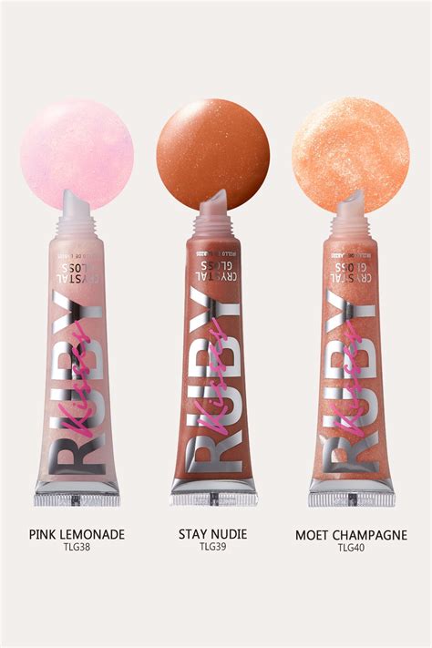 Ruby Kisses Crystal Tube Lip Gloss