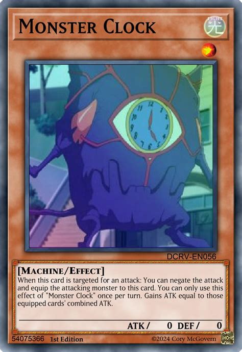 Monster Clock Card Custom Yu Gi Oh Custom Think Tank Wiki Fandom