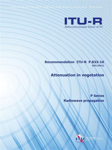Attenuation In Vegetation Pdf Antenna Radio Attenuation