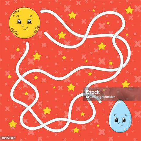 미로 아이들을위한 게임 재미 미로 교육 개발 워크 시트 활동 페이지 아이들을위한 퍼즐 귀여운 만화 스타일입니다 유치원 수수께끼 논리적 수수께끼 색상 벡터 그림입니다 0명에