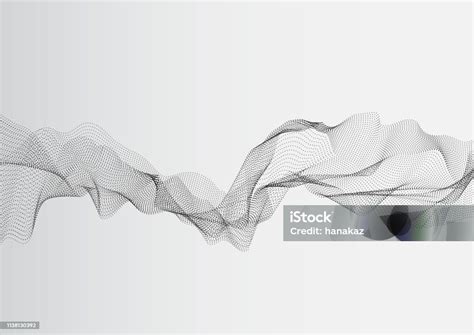 추상 회색 흰색 점 네트워크 파도와 라인 패턴입니다 벡터 0명에 대한 스톡 벡터 아트 및 기타 이미지 0명 곡선 공휴일 Istock