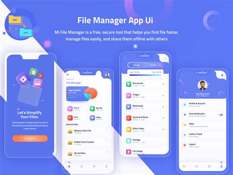 FIle Manager App Behance