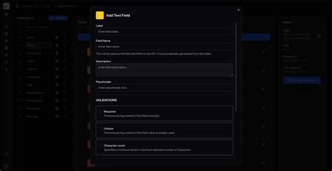 Adding Fields To A Collection Elmapicms V3 Docs