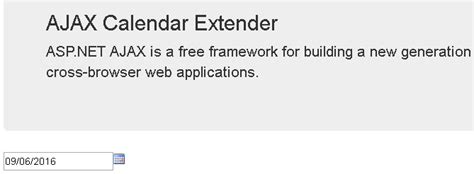 Ajax Control Toolkit Tutorial Calendar Extender Part Twelve