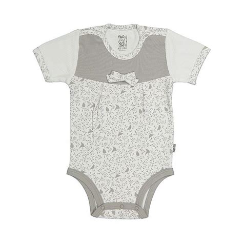 زیر دکمه ای آستین کوتاه نوزاد دخترانه طرح گلبرگ پاریز Pariz فروشگاه