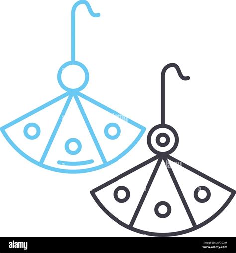 Farring Line Icon Outline Symbol Vector Illustration Concept Sign