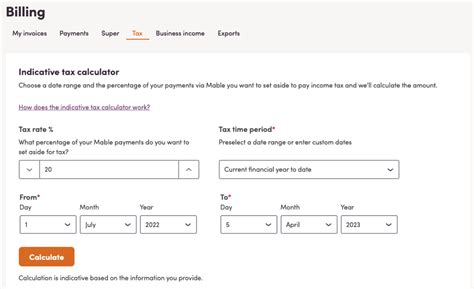 How To Use Mables Indicative Tax Calculator