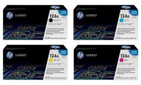 Hp 124a Color Laserjet Toner Cartridges Set For Laser Printer At