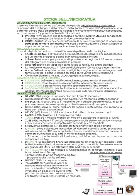 Laboratorio Di Informatica Sintesi Del Corso Di Elementi Di