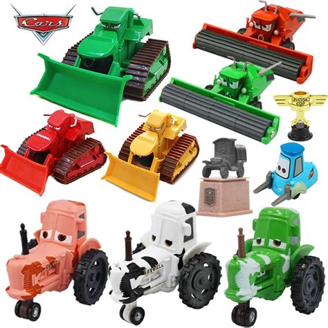 1 55 Disney Pixar Cars 2 3 Lightning Mcqueen Deluxe Frank Tractor