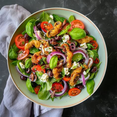 Fried Anchovy Salad