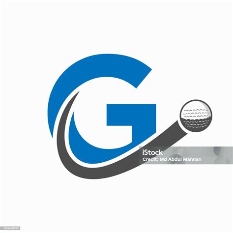 이니셜 레터 G 골프 로고 디자인 이니셜 하키 스포츠 아카데미 사인 클럽 심볼 Championship에 대한 스톡 벡터 아트 및 기타 이미지 Championship