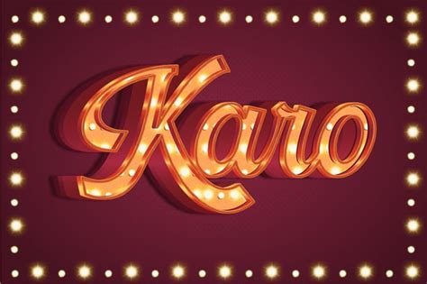 karo text effect layer styles including karo and effect envato