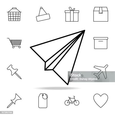 종이 비행기 아이콘 간단한 아이콘의 자세한 설정 합니다 프리미엄 그래픽 디자인입니다 웹사이트 웹 디자인 모바일 응용 프로그램 모음 아이콘 중 하나 0명에 대한 스톡 벡터