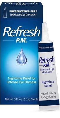 Refresh Pm Lubricant Eye Ointment Nighttime Relief For Dry Eye Jun 2028