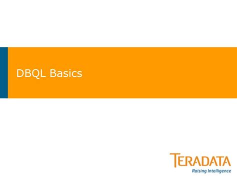 Ppt Turning Dbql Data Into Actionable Information Powerpoint