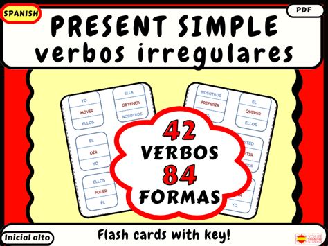 Present Of Indicative In Spanish Irregular Verbs Flashcards Presente