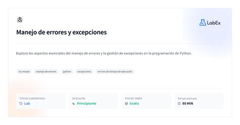 Dominando el manejo de errores y excepciones en Python | LabEx