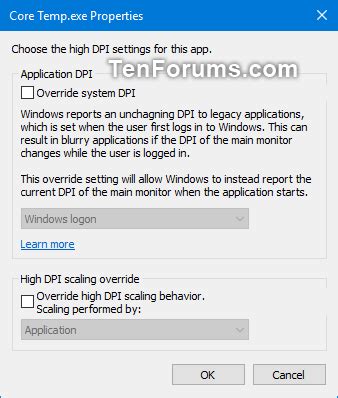 Turn On Or Off Fix Scaling For Apps That Are Blurry In Windows Tutorials