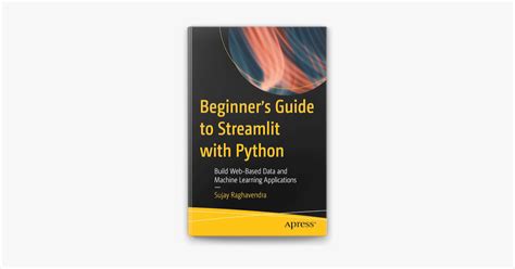 ‎beginner s guide to streamlit with python by sujay raghavendra on apple books