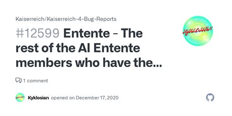 Entente The Rest Of The Ai Entente Members Who Have The Supporting