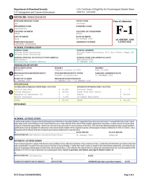 Understanding Your I 20 ISSC ASU