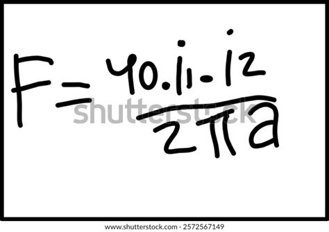Physics Formula Lorentz Force Between Two Stock Vector Royalty Free 2572567149 Shutterstock
