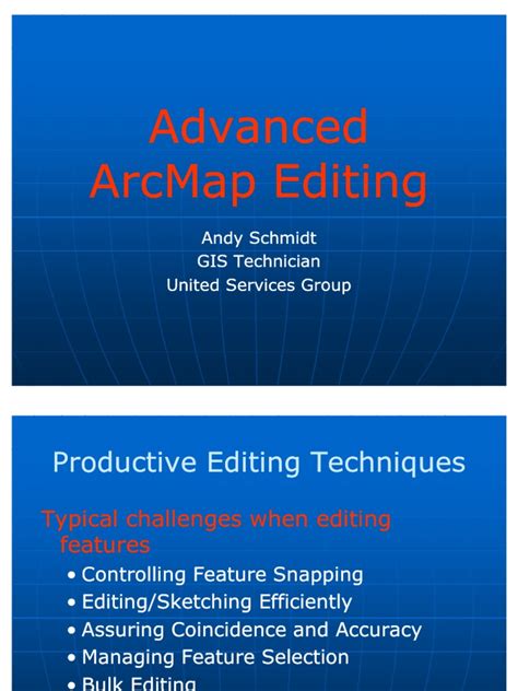 advanced arcmap editing pdf esri angle