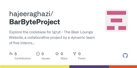 Github Hajeeraghazibarbyteproject Explore The Codebase For Ignyt