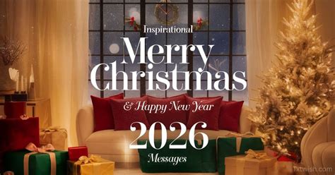 Inspirational Merry Christmas And Happy New Year 2026
