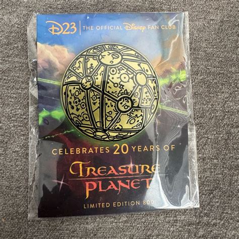 D23 Exclusive Disney Treasure Planet Pin Le 800 Map 2 Gem