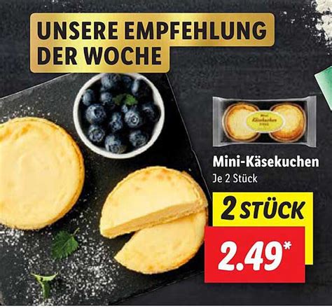 Mini käsekuchen Angebot bei Lidl Prospekte de