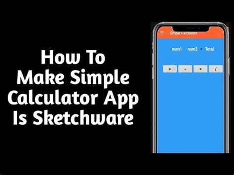 How To Make Simple Calculator App In Sketchware YouTube