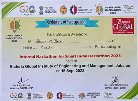 Siddhant Patel On Linkedin Sih2023 Smartindiahackathon It Participation Experience Sih2023…