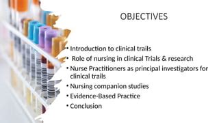 Clinical Trials In Nursing Nurse Practitioners Pptx