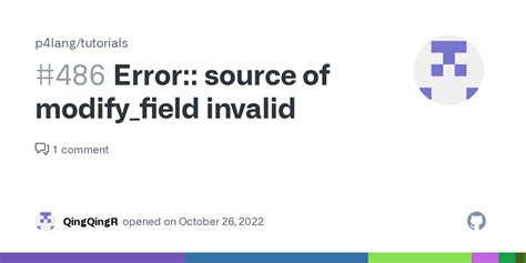 error source of modify field invalid · issue 486 · p4lang tutorials