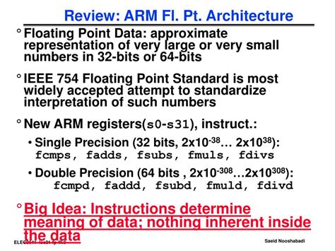 ppt elec2041 microprocessors and interfacing lectures 21 floating