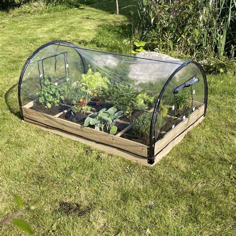 Mini Serre De Jardin 1m² Avec Base En Bois Et Pvc Estragon 12