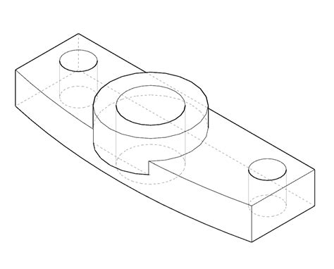 [solved] draw the missing front view given the top and side views then