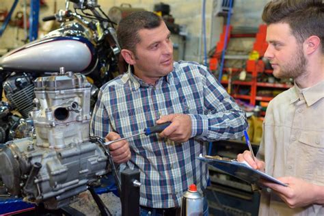 Man Fixing Engine Stock Image Image Of Maintenance 312438403