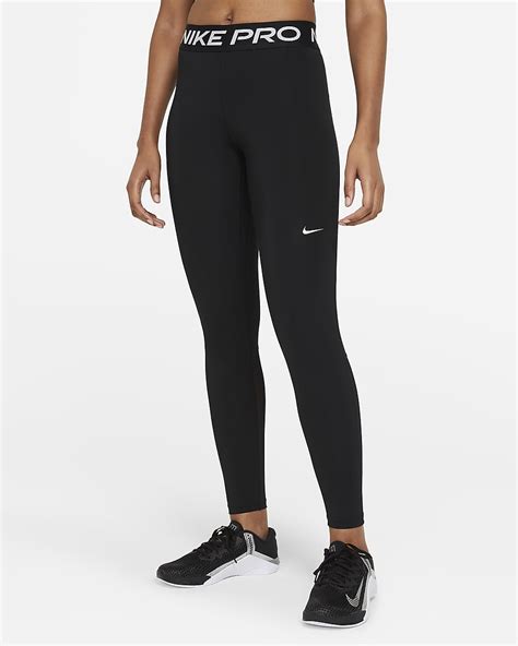 Nike Pro Womens Mid Rise Mesh Panelled Leggings Nike Uk